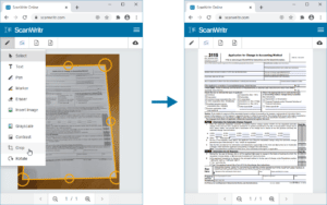 Enhance a Scanned Document Online With ScanWritr