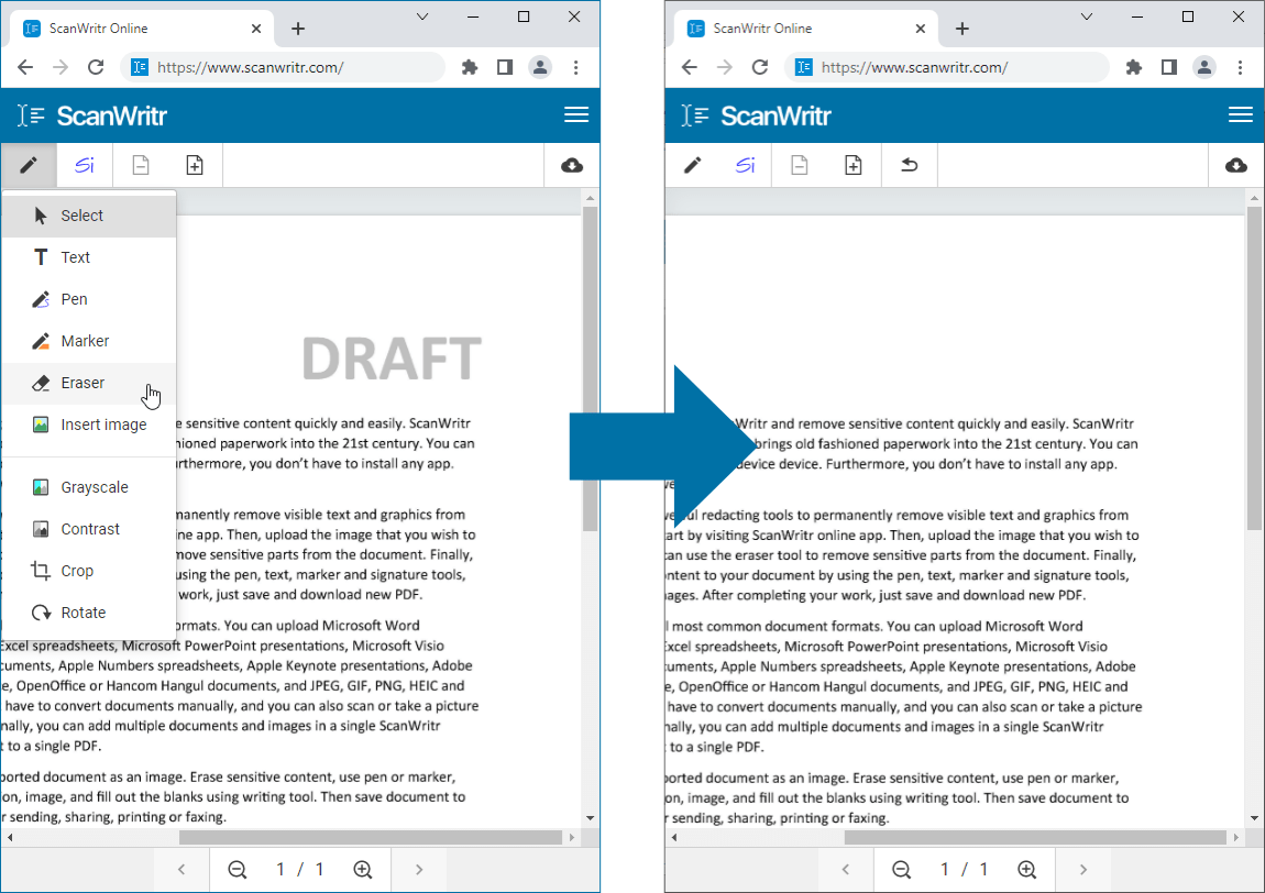 Remove Watermark From Word Quickly and Easily with ScanWritr Remove Watermark From Word Quickly and Easily with ScanWritr