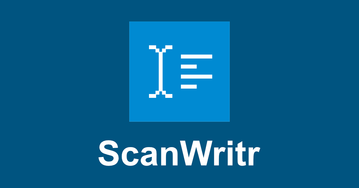 Contact Us - ScanWritr